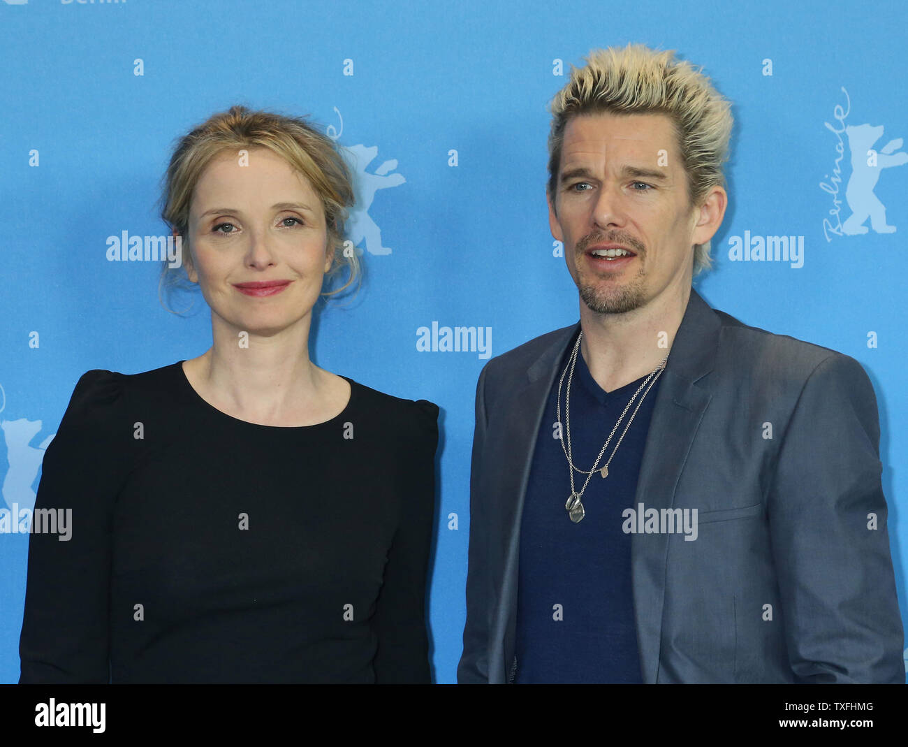 Julie Delpy (L) and Ethan Hawke arrive at the photo call for the film ...