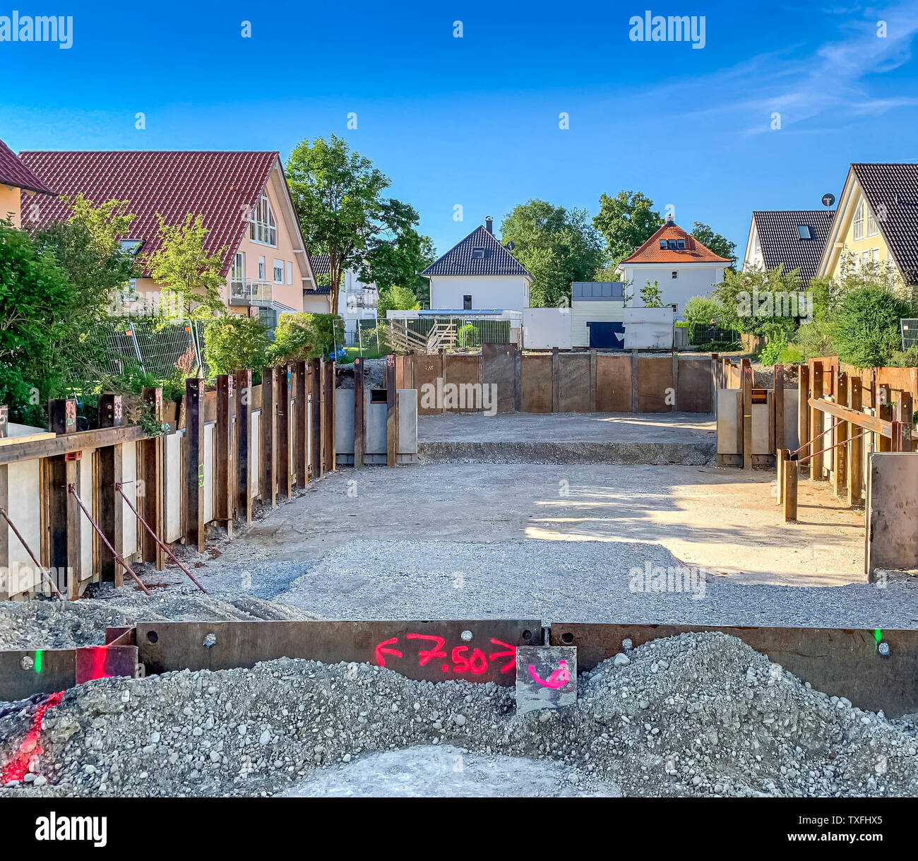 civil engineering construction site Munich Germany Stock Photo - Alamy