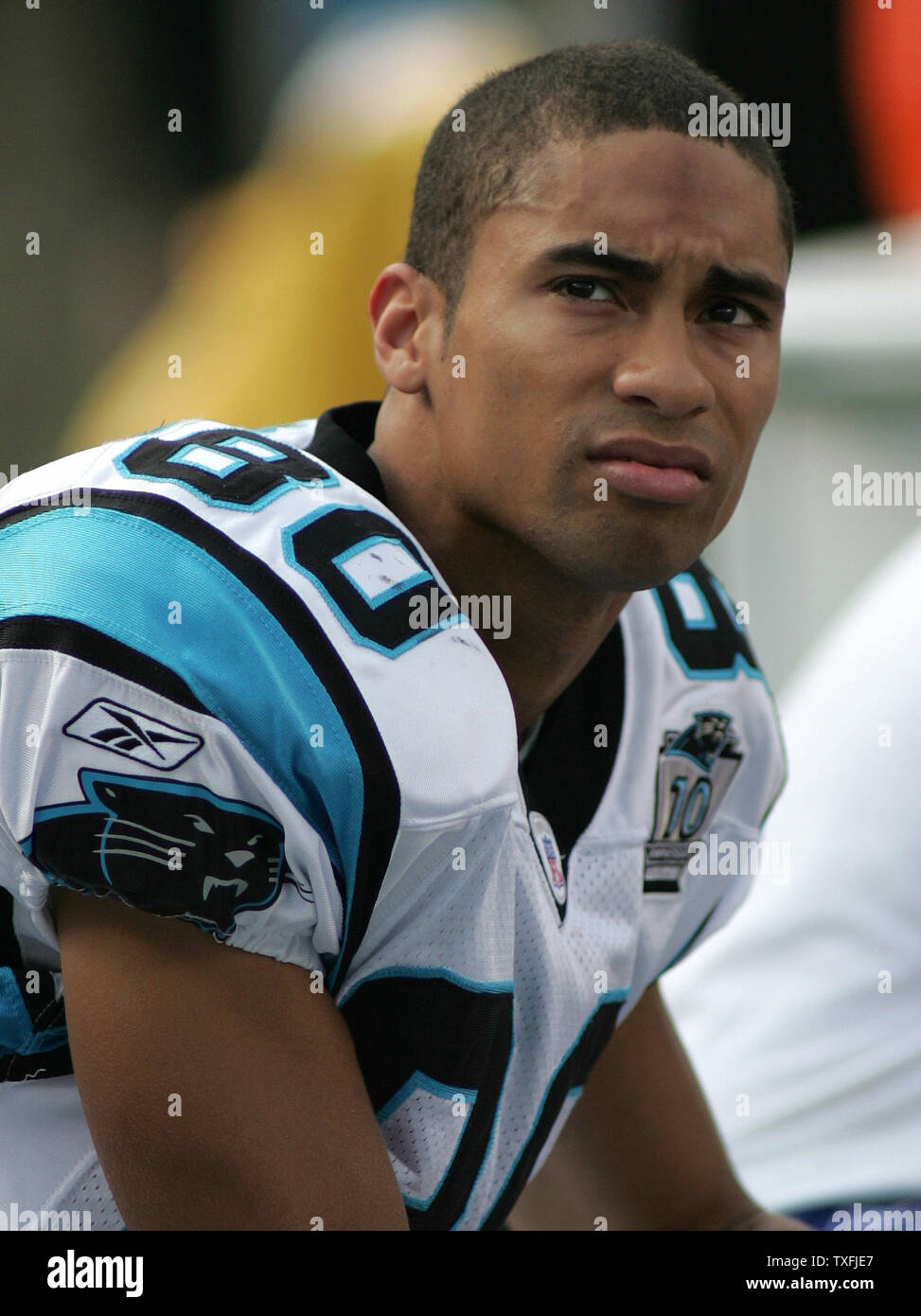 Carolina Panthers wide receiver Eugene Baker during game in Charlotte ...