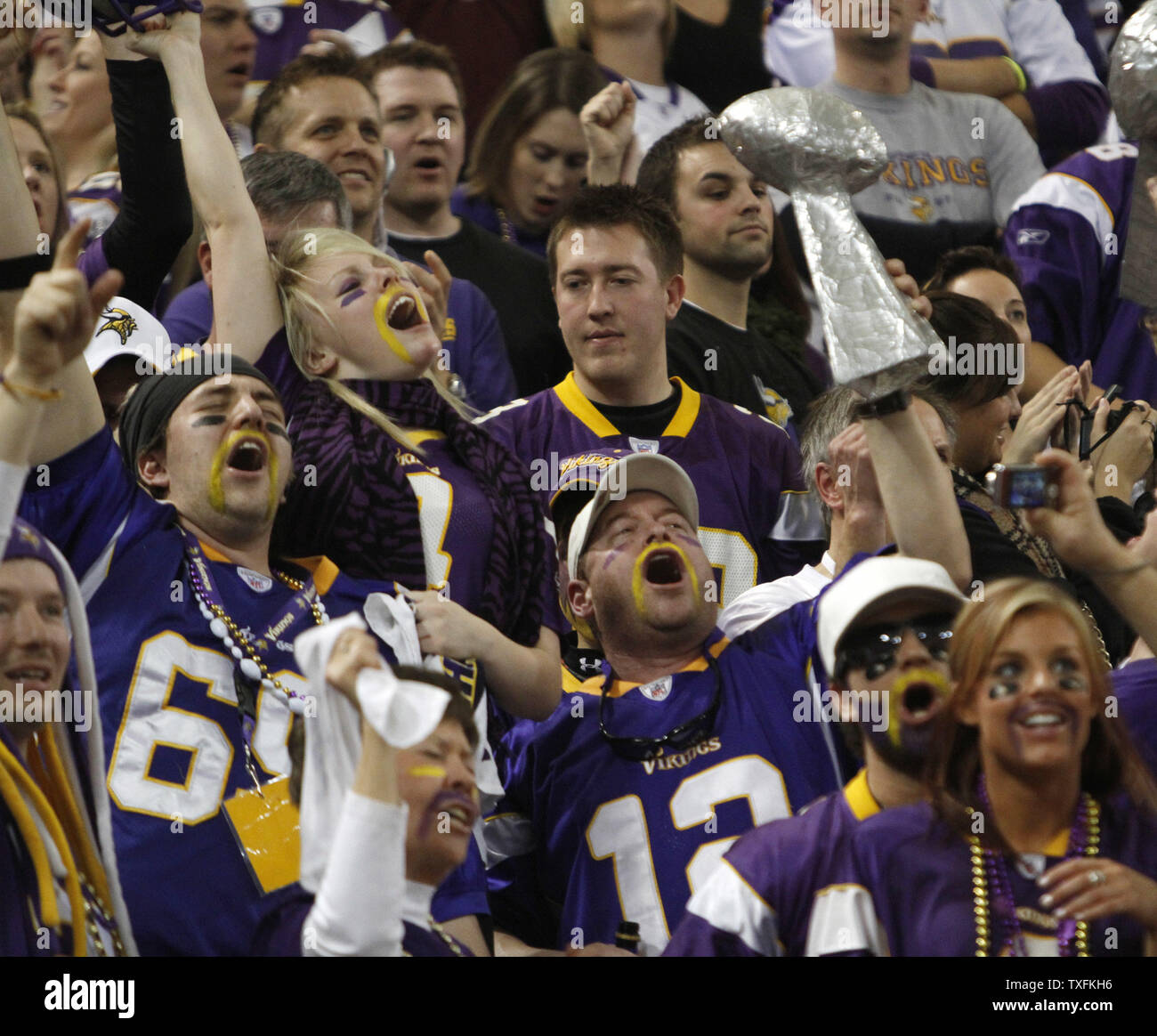 Minnesota vikings fans hi-res stock photography and images - Alamy