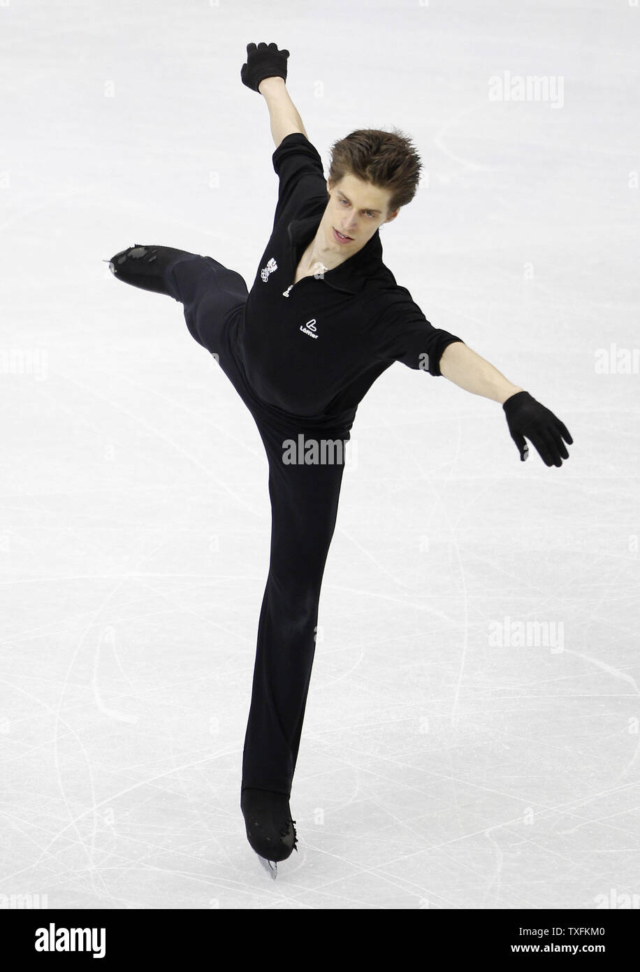 Viktor Pfeifer of Austria skates during Men's Free Program Figure ...