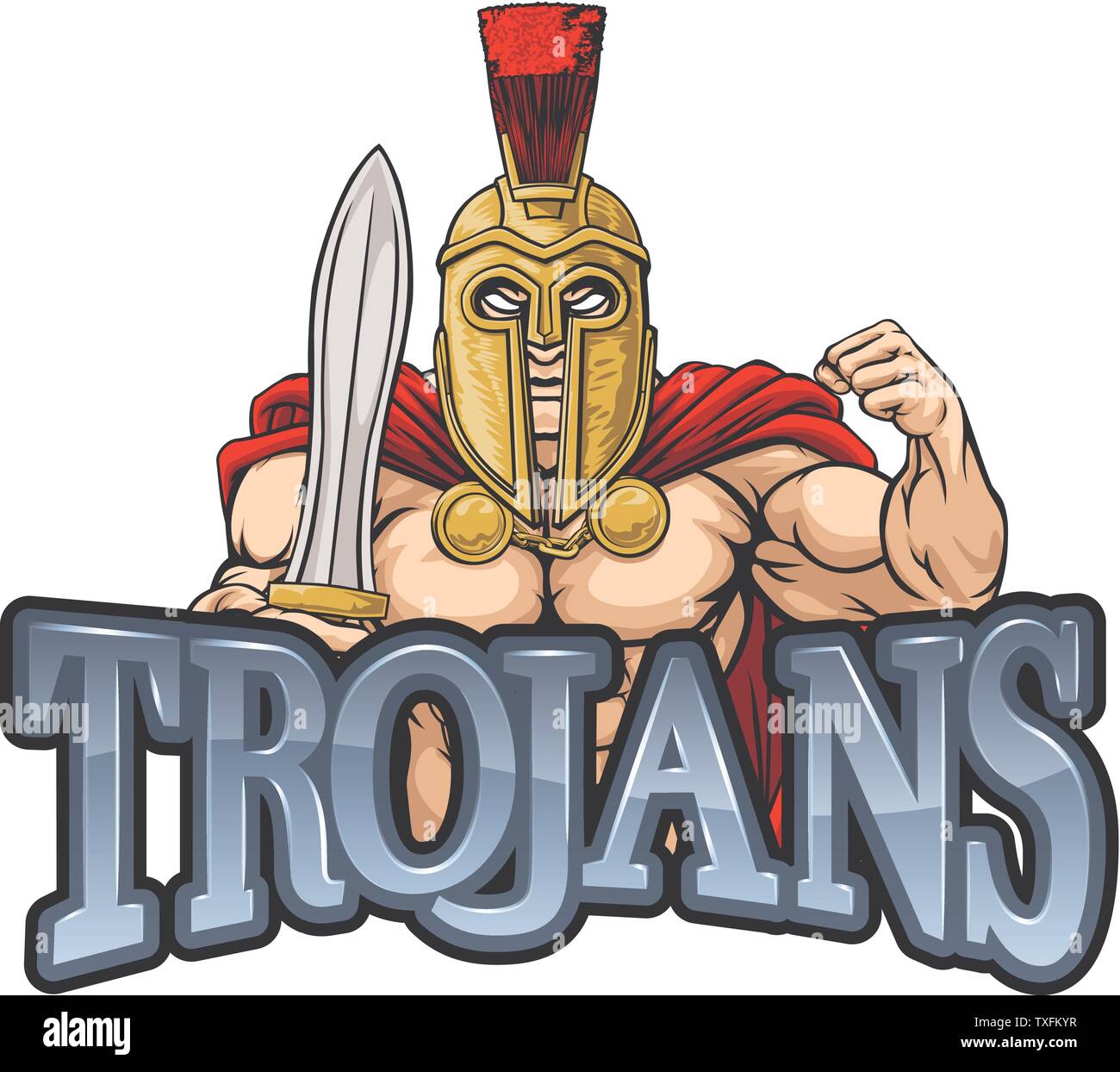 Trojan Spartan Sports Mascot Stock Vector Image & Art - Alamy