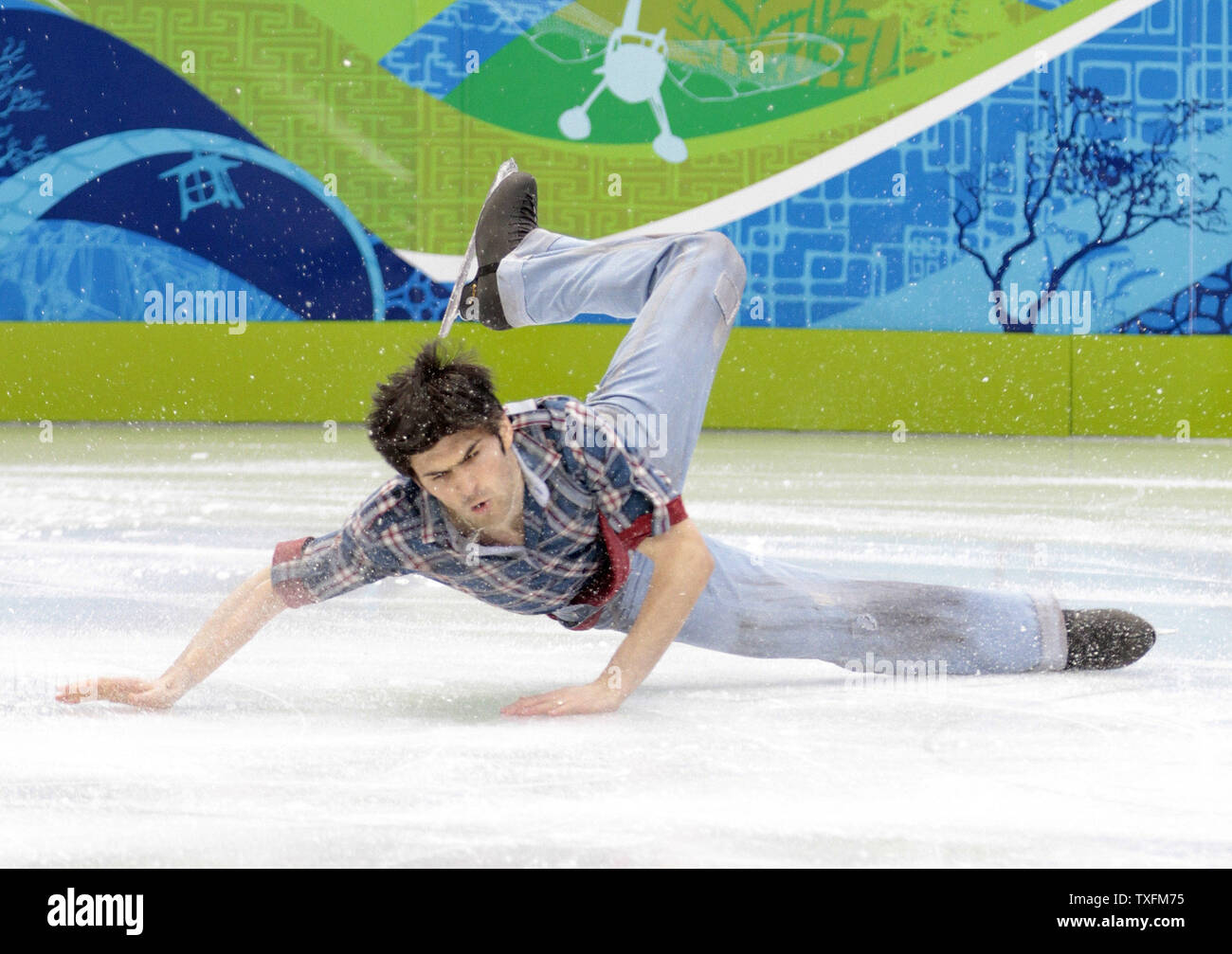 Winter Olympics Figure Skating Falls