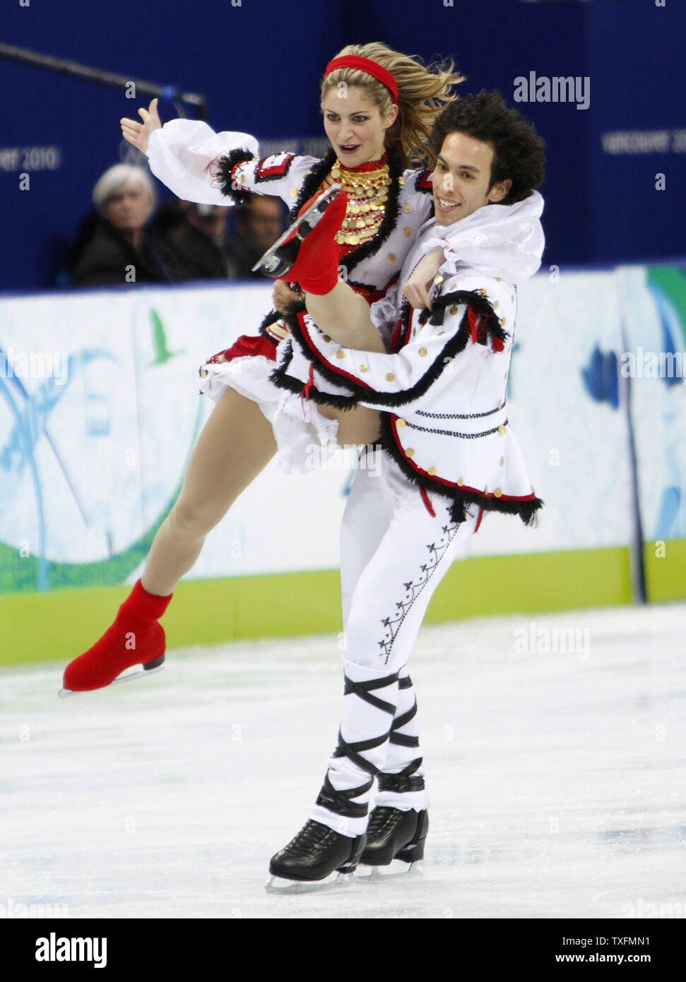 Tanith Belbin (L) and Benjamin Agosto of the United States skate during ... Tanith Belbin (L) and Benjamin Agosto of the United States skate during ...