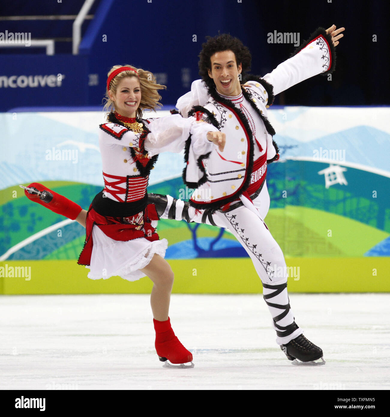 Tanith Belbin (L) and Benjamin Agosto of the United States skate during ... Tanith Belbin (L) and Benjamin Agosto of the United States skate during ...