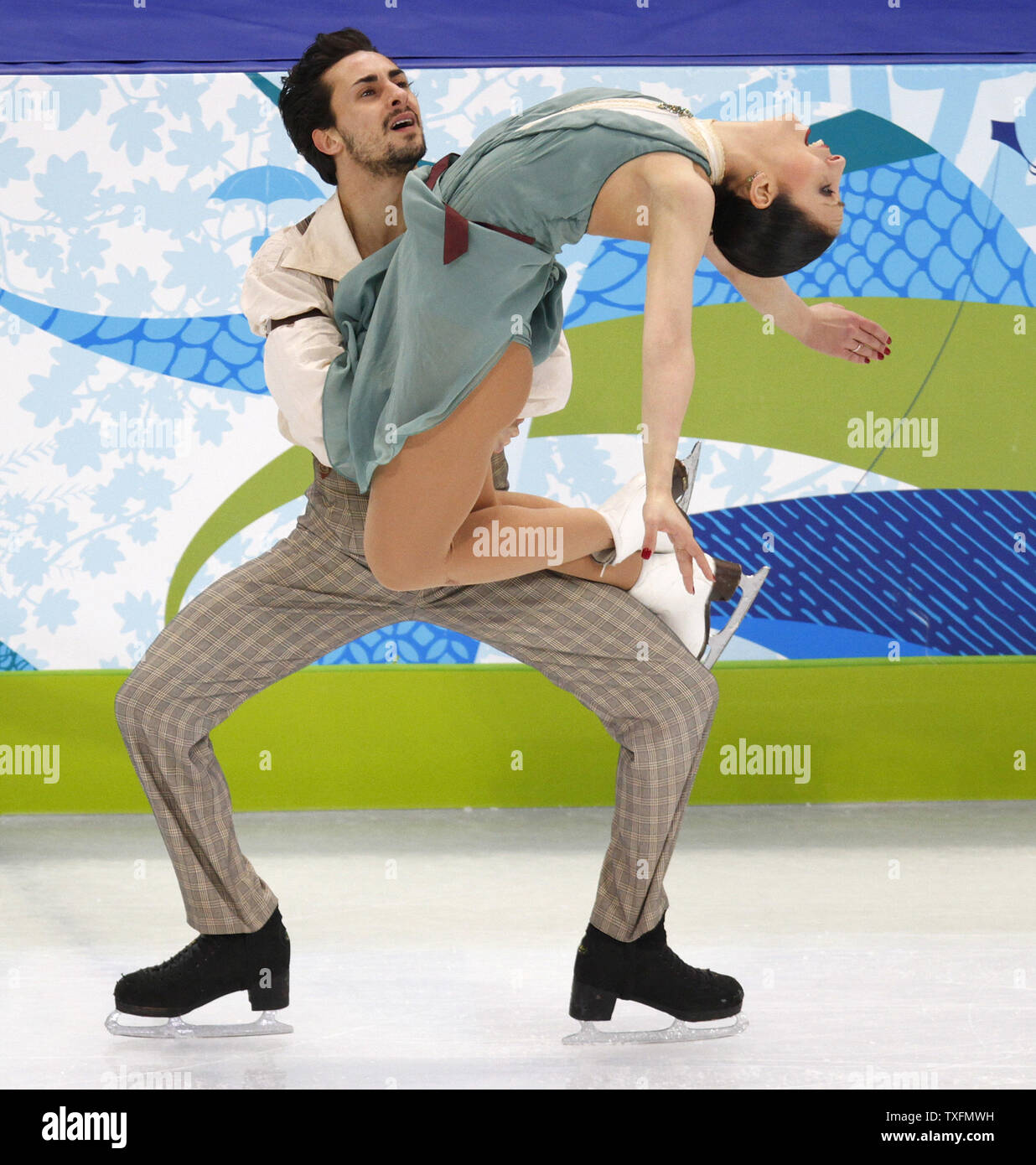 Federica Faiella and Massimo Scali of Italy skate their free program in ...