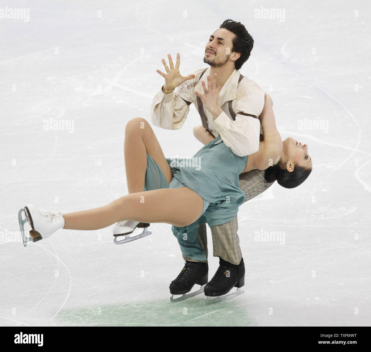 Federica Faiella and Massimo Scali of Italy skate their free program in ...