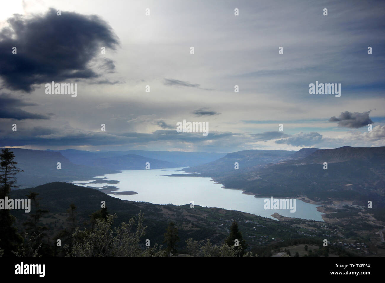 Beautiful nature and dam image Stock Photo - Alamy