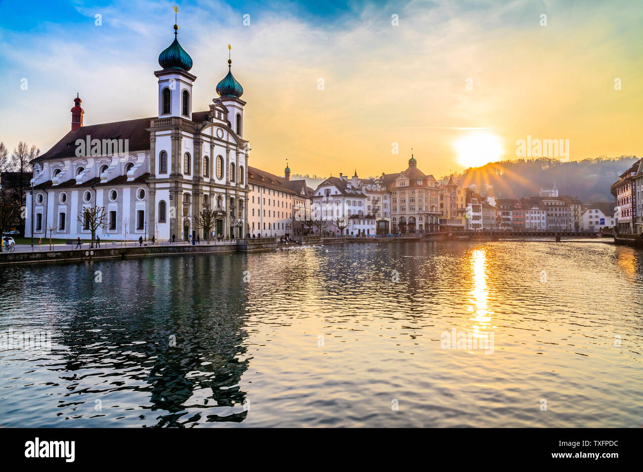 Lusen, Switzerland, dusk, mountains Stock Photo - Alamy