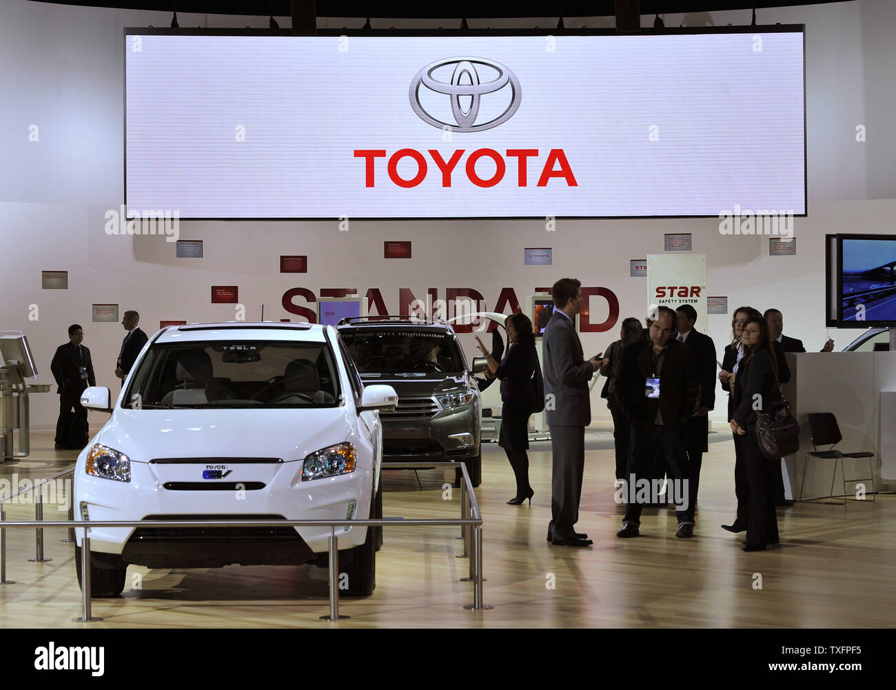 Toyota displays their cars and trucks at the 2011 North American ...