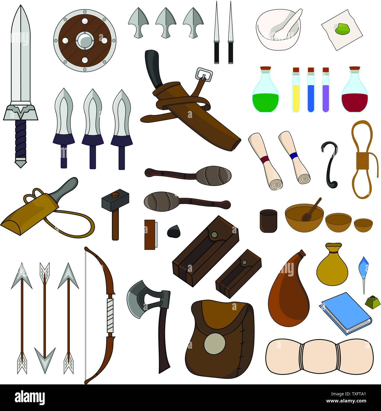 Medieval spoon Cut Out Stock Images & Pictures - Alamy