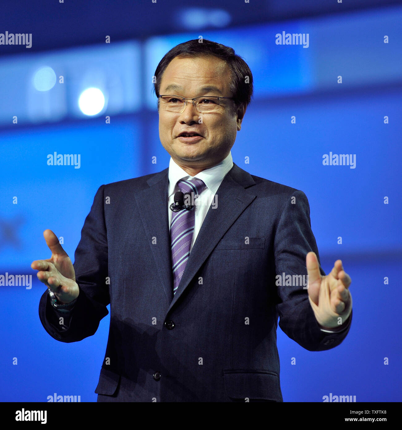 Takanobu Ito, President and CEO of Honda Motor Company, Ltd. unveils ...