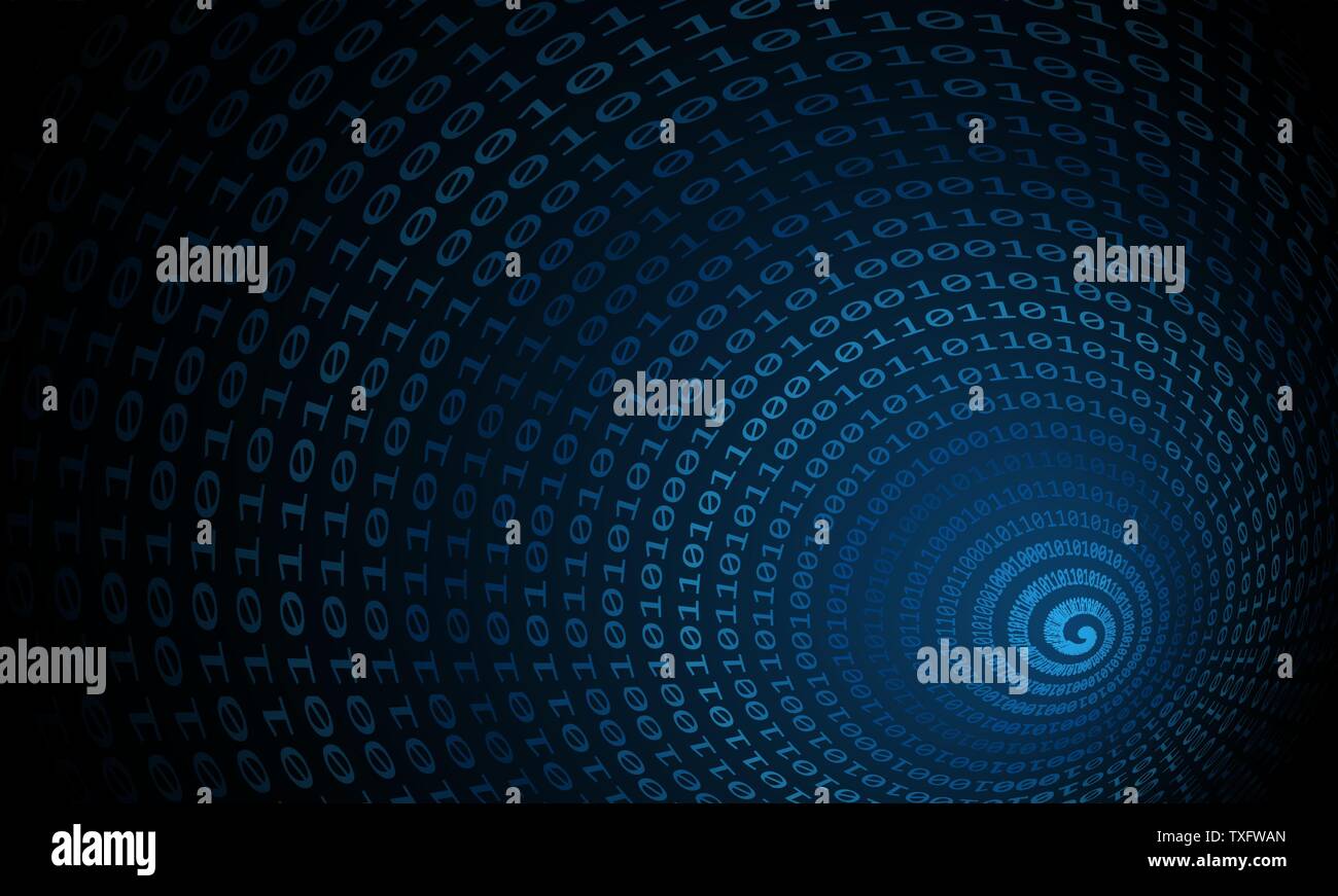 Binary code tunnel Stock Vector Images - Alamy