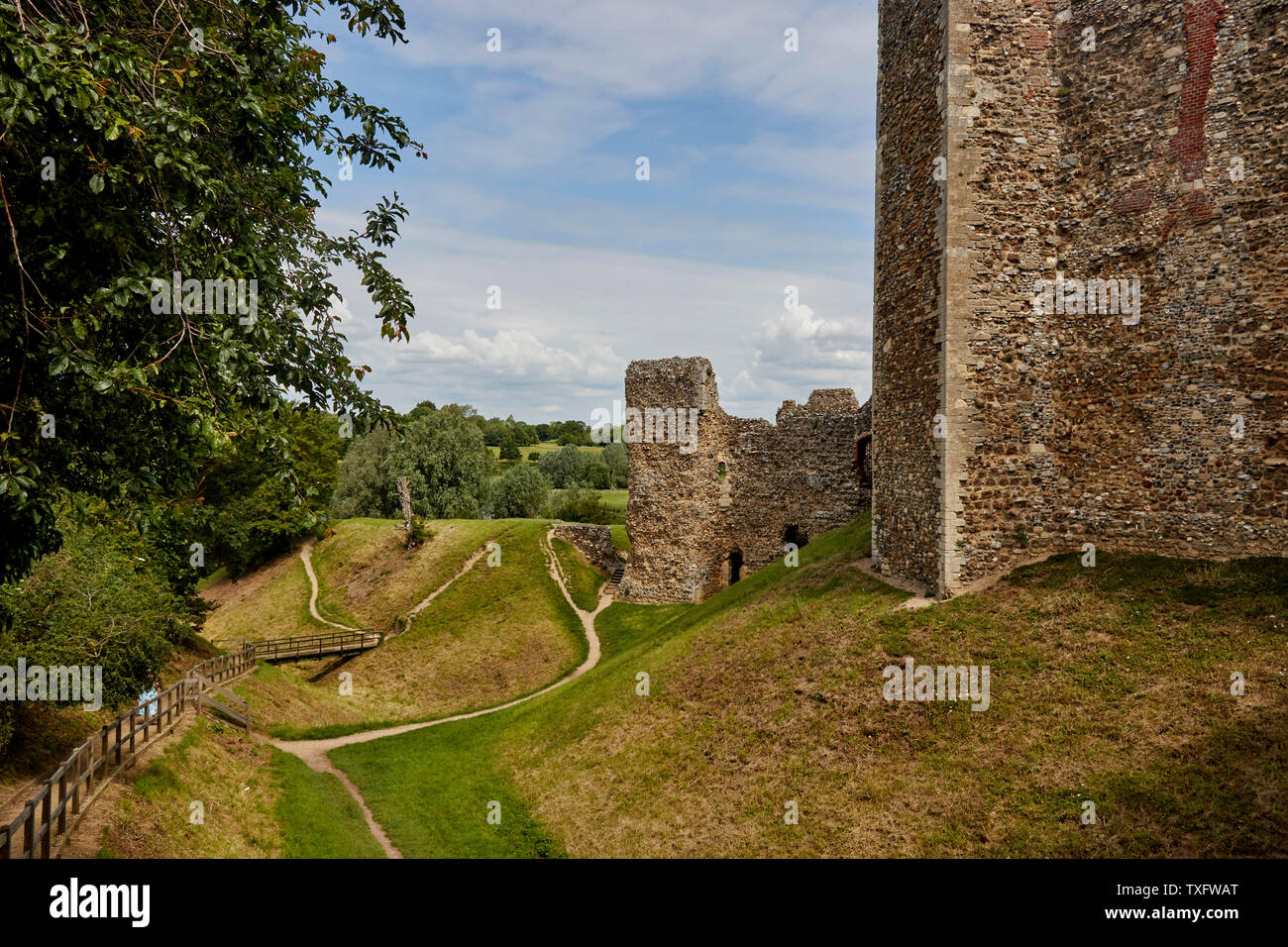 A view of Framlingham Castle Stock Photo - Alamy