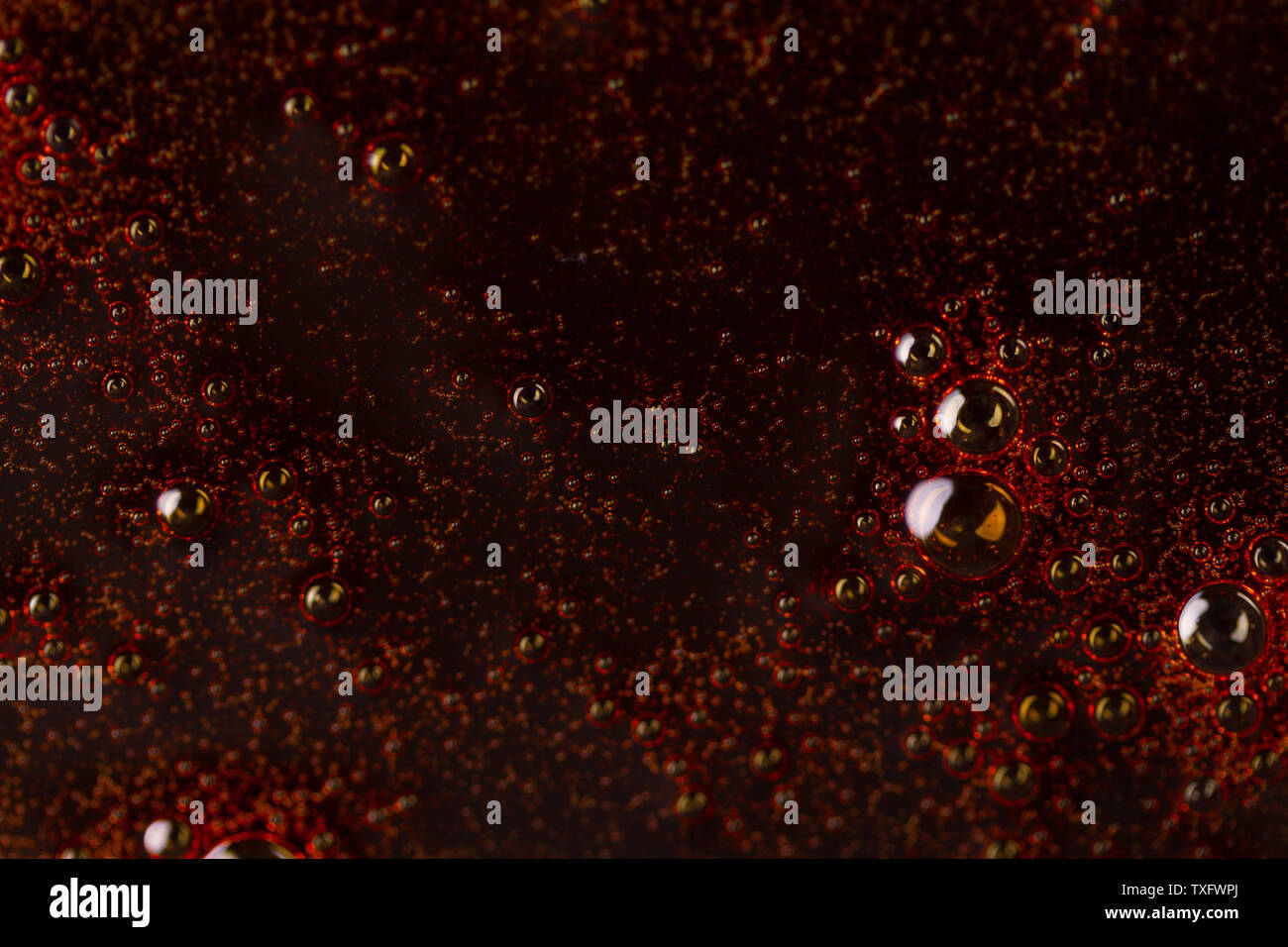 cola background image. brown liquid with bubbles Stock Photo - Alamy