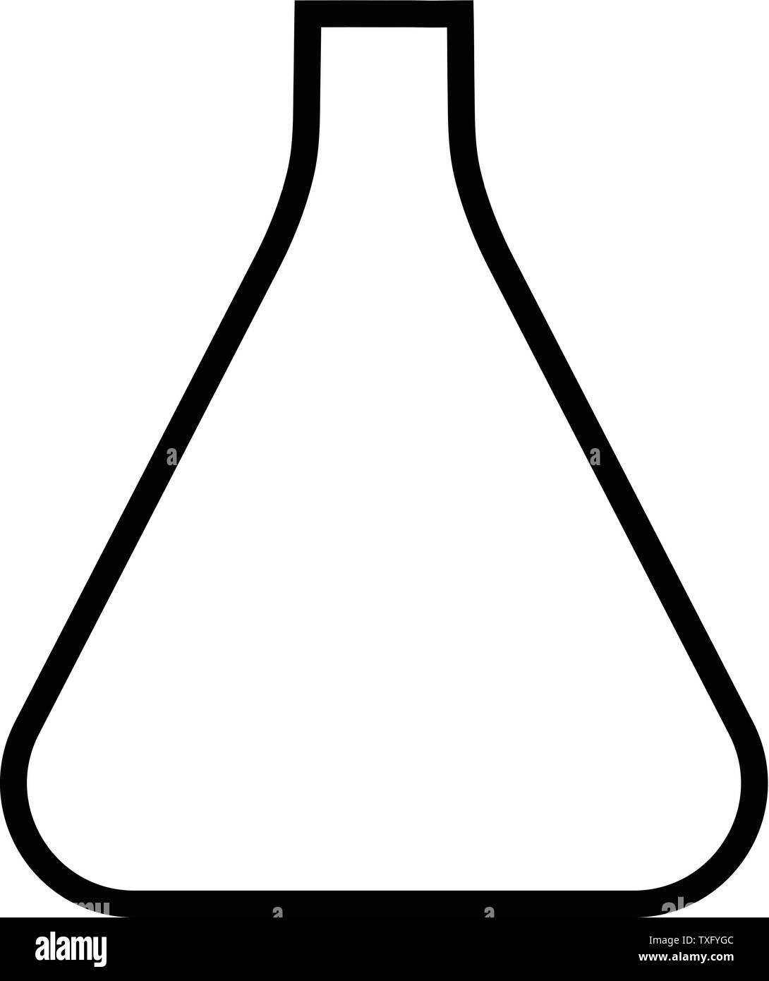 Icon Outline Bottle isolated on white background. Magic Potion in Flask ...