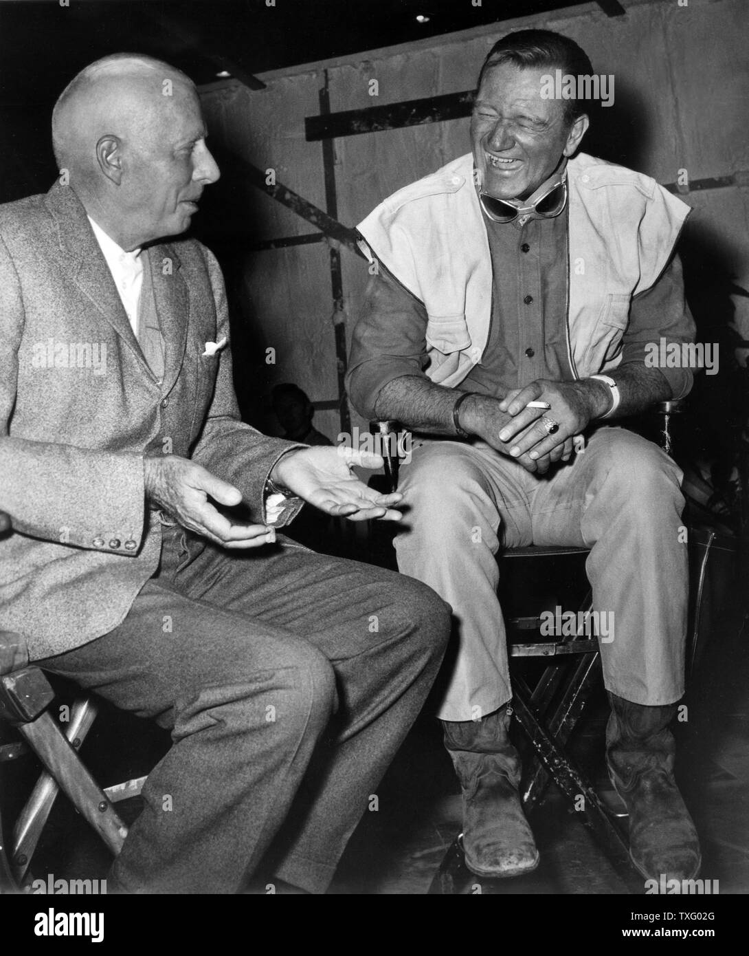 Shooting film actor director Black and White Stock Photos & Images - Alamy