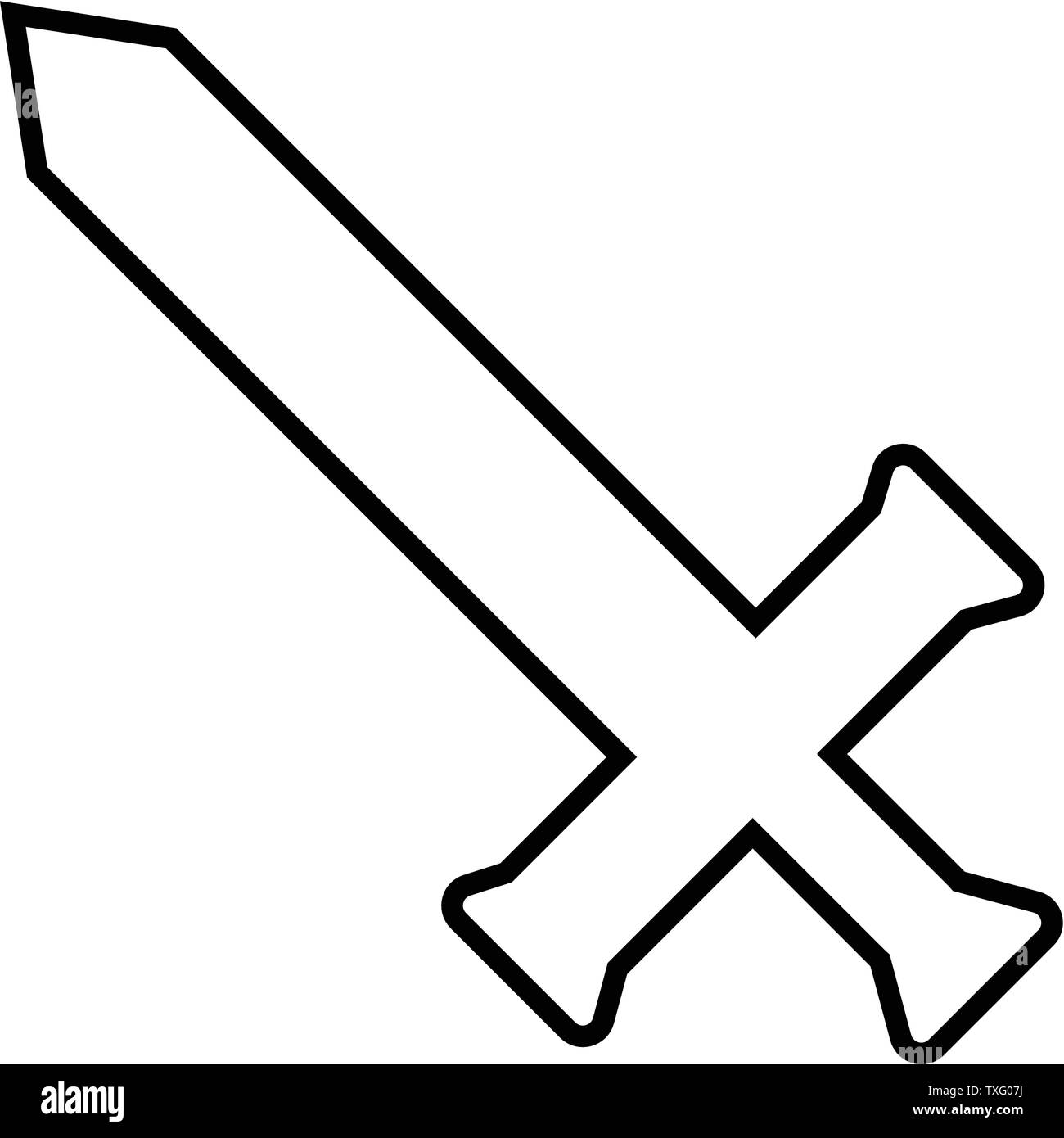 Vertical Sword Icon