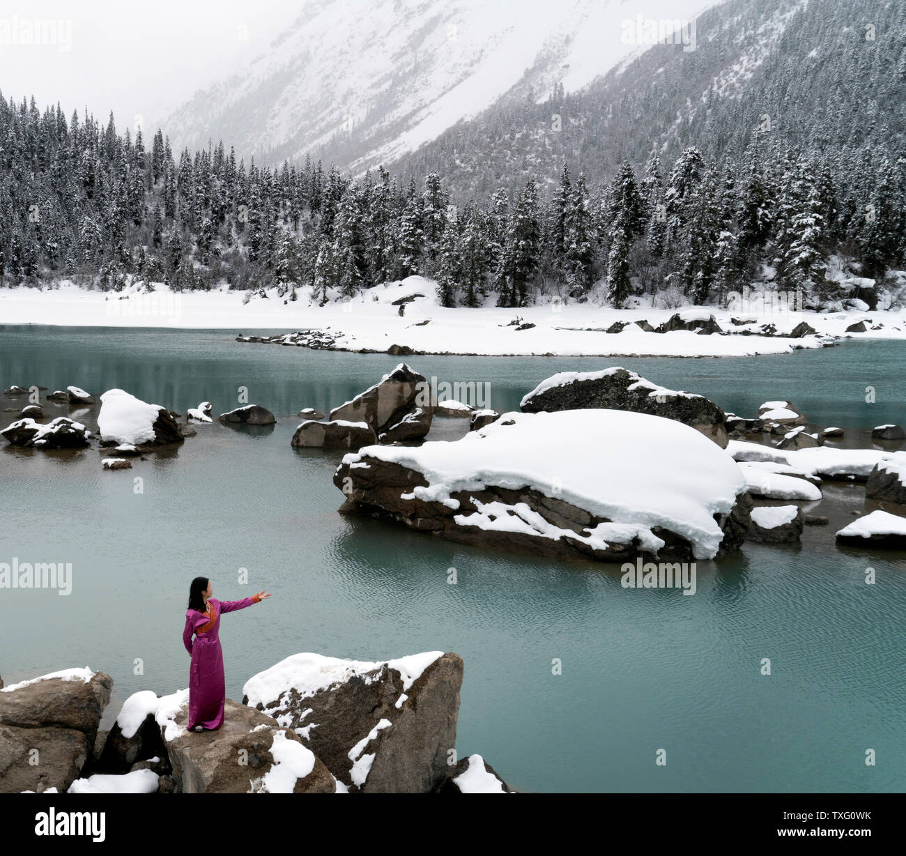 Lianwu Lake scenery Stock Photo - Alamy