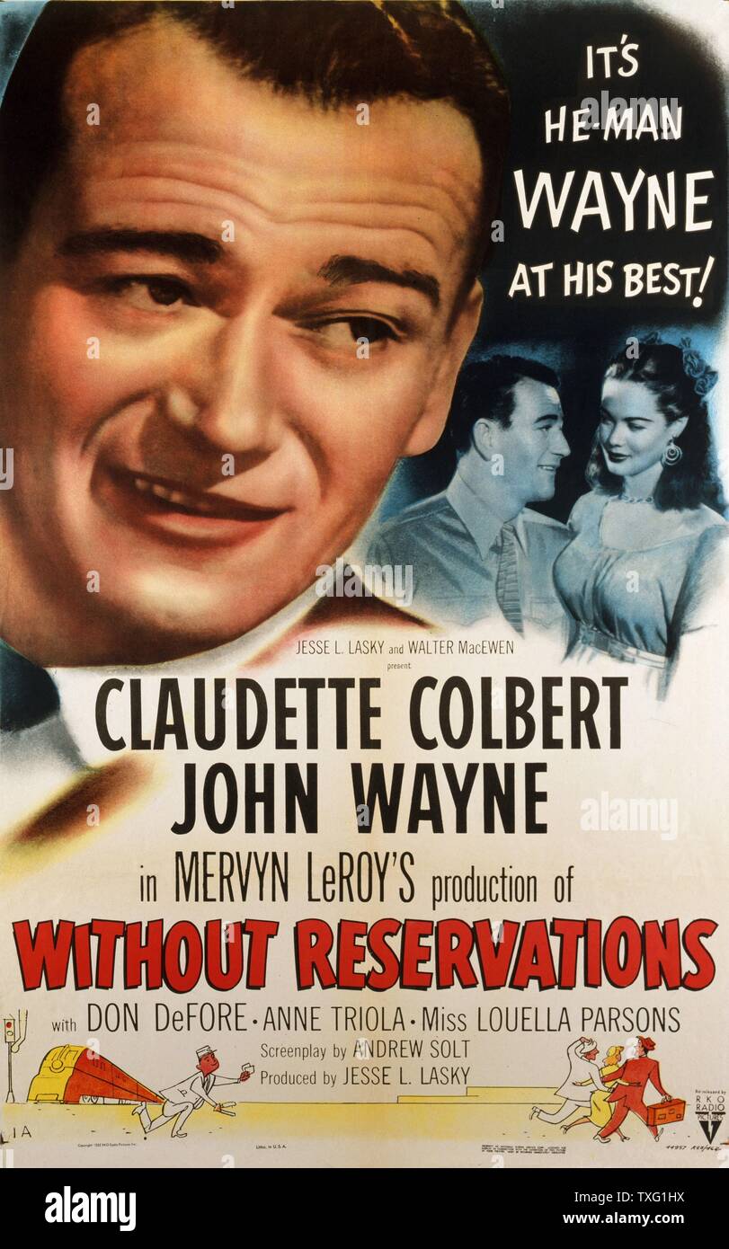 Without Reservations Year : 1946 USA Director : Mervyn LeRoy John Wayne ...