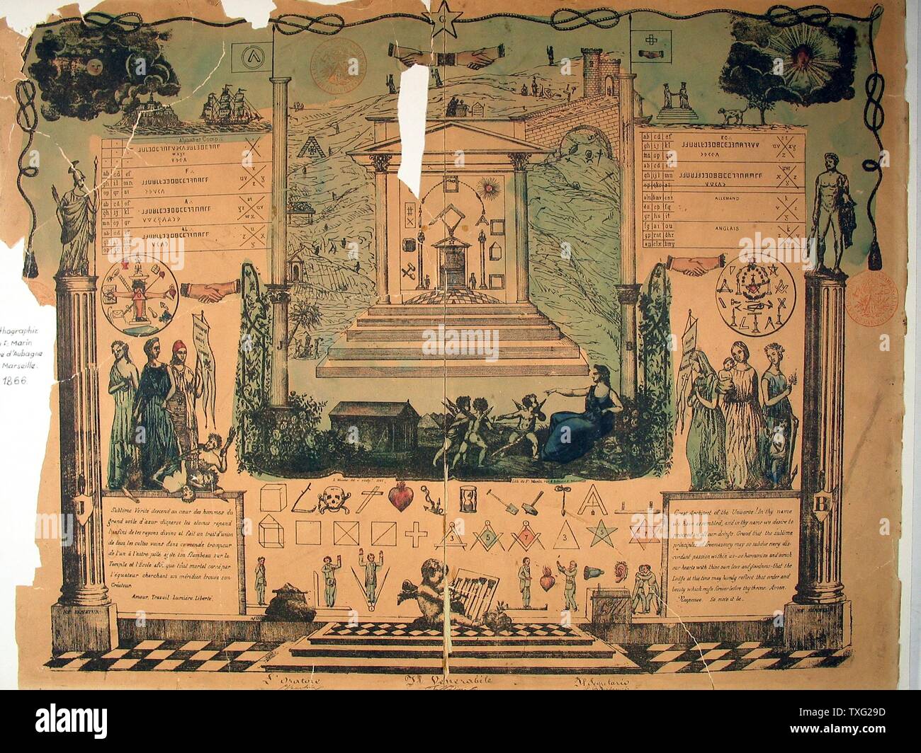 Freemason symbols hi-res stock photography and images - Alamy