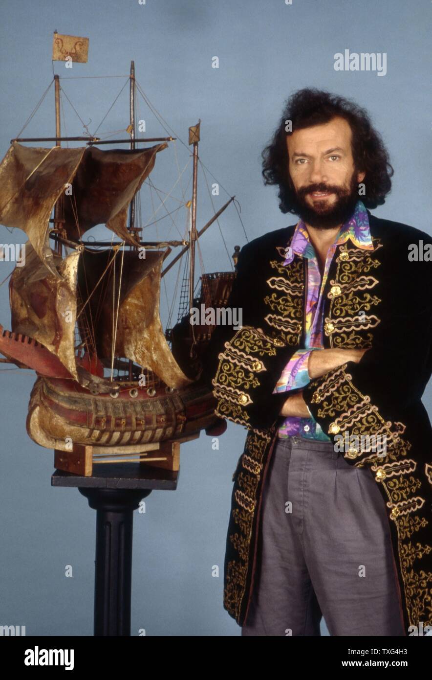The French singer-songwriter Antoine, in February 1988 Stock Photo - Alamy