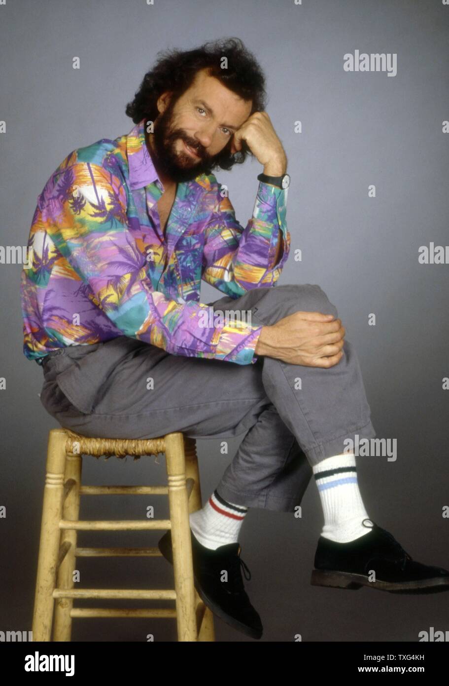 The French singer-songwriter Antoine, in February 1988 Stock Photo - Alamy