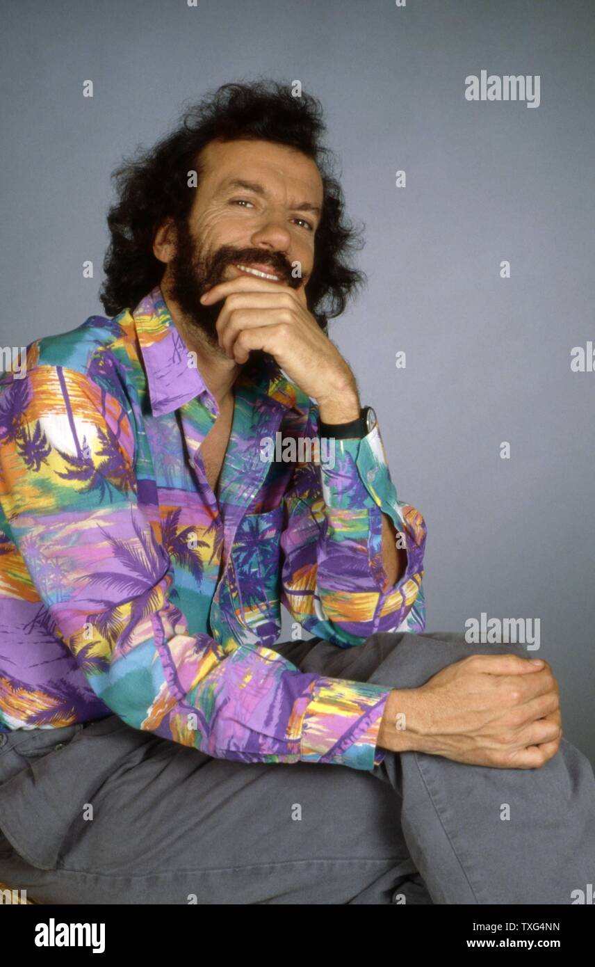 The French singer-songwriter Antoine, in February 1988 Stock Photo - Alamy