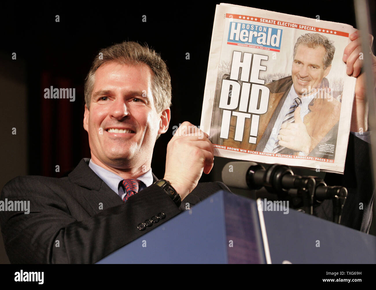 Senator scott brown victory hi-res stock photography and images - Alamy