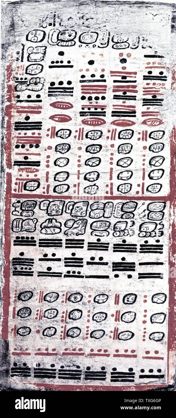 The Dresden Codex (Codex Dresdensis) Pre-Columbian Mayan book of tthe ...