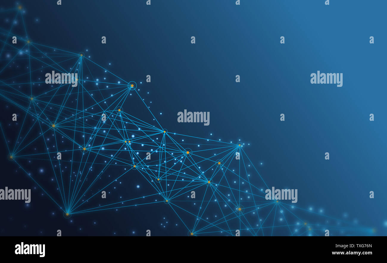 Interconnected point wire material with a sense of technology, big data ...