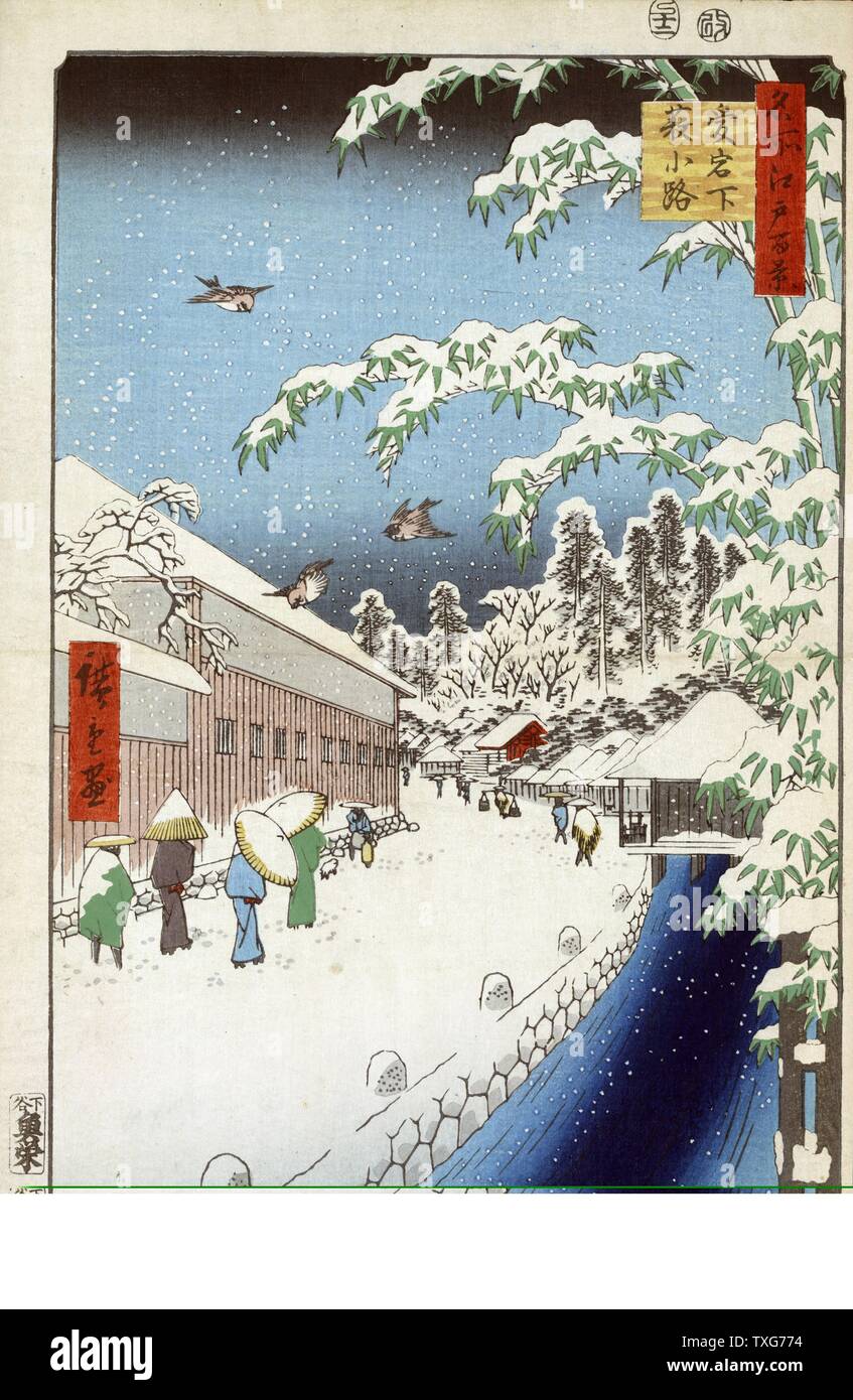 Utagawa Hiroshige Japanese school One Hundreds Famous Views of Edo ...