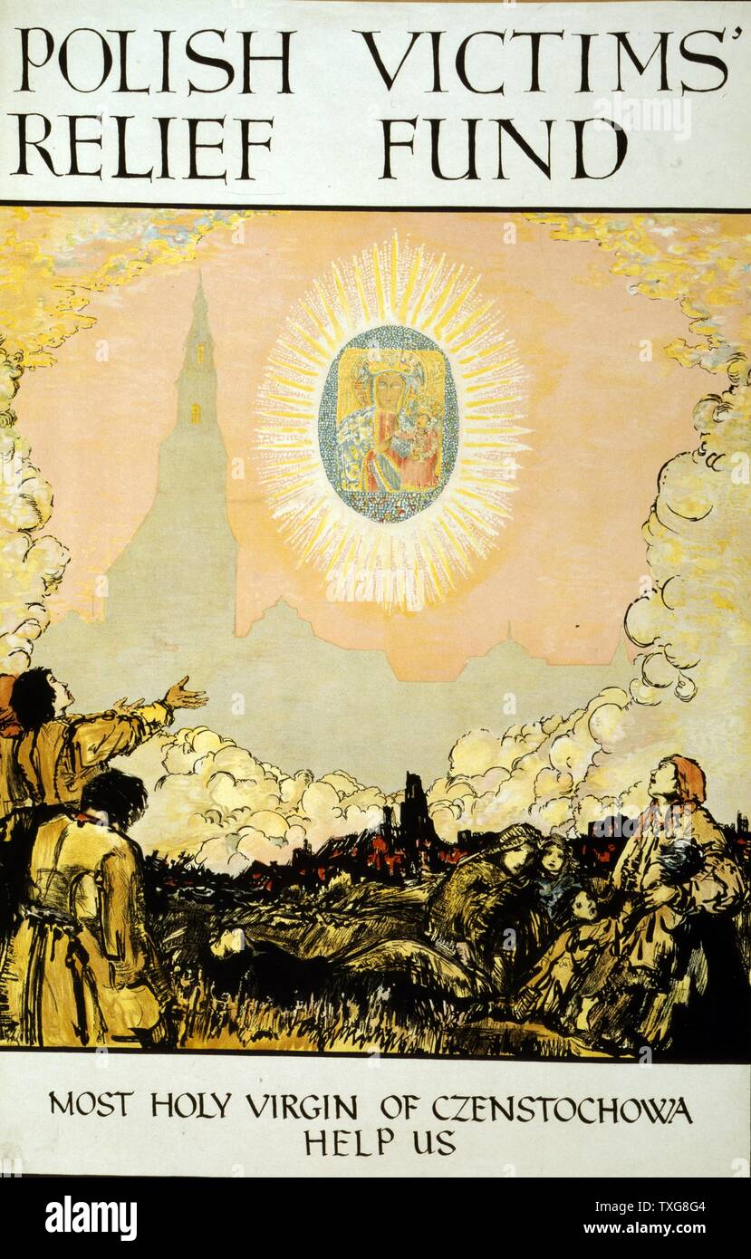 Polish Victims' Relief Fund Most holy Virgin of Czestochowa (Black ...