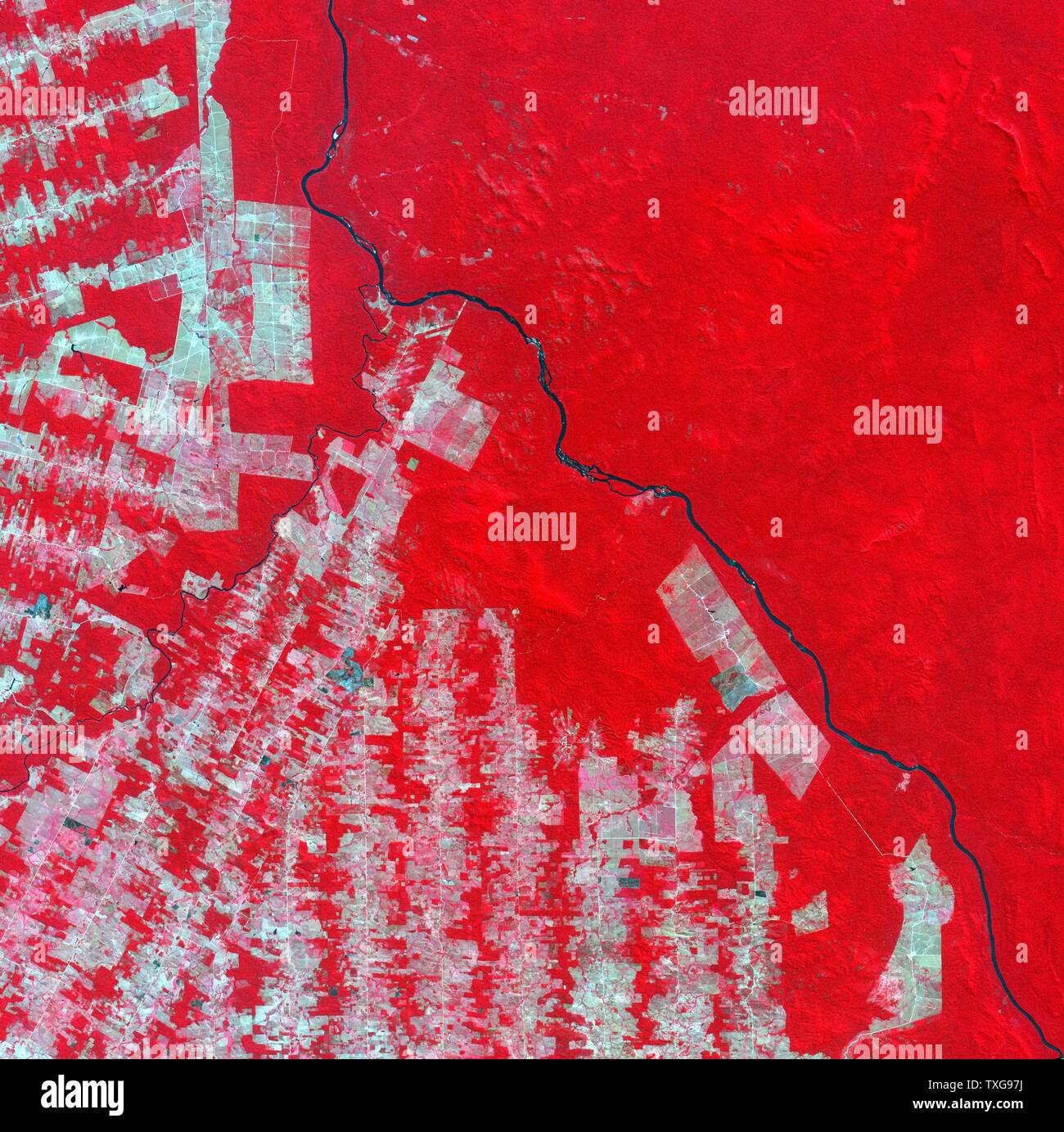 Deforestation satellite image hi-res stock photography and images - Alamy