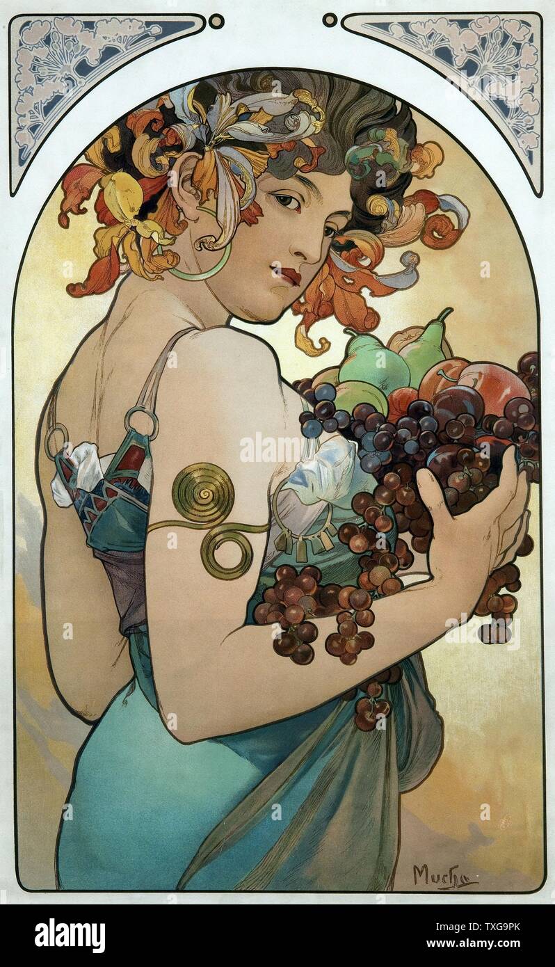 Alfons mucha woman hi-res stock photography and images - Alamy