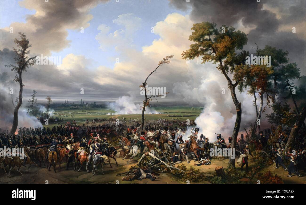 Napoleon battle scene painting hi-res stock photography and images - Alamy