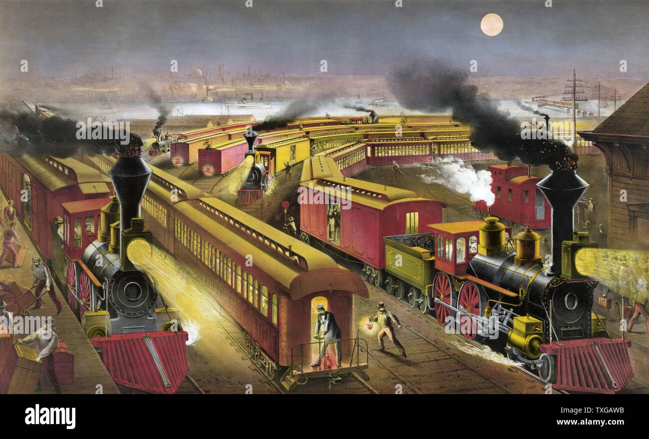 American railway hi-res stock photography and images - Alamy