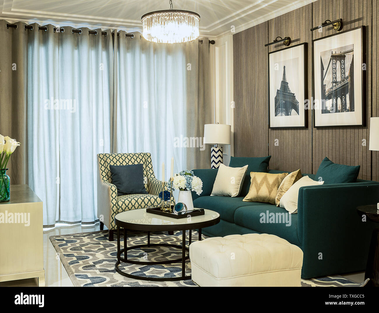 Interior Design Model Room Stock Photo - Alamy