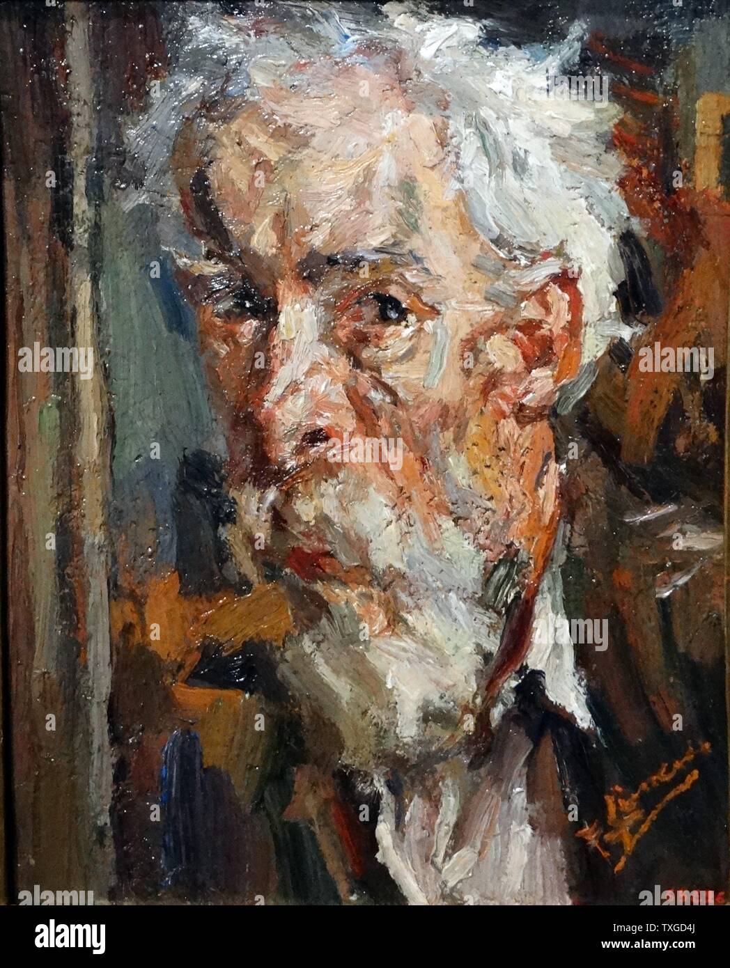 Self portrait of Francisco Gimeno Arasa (1858-1927) Spanish artist ...