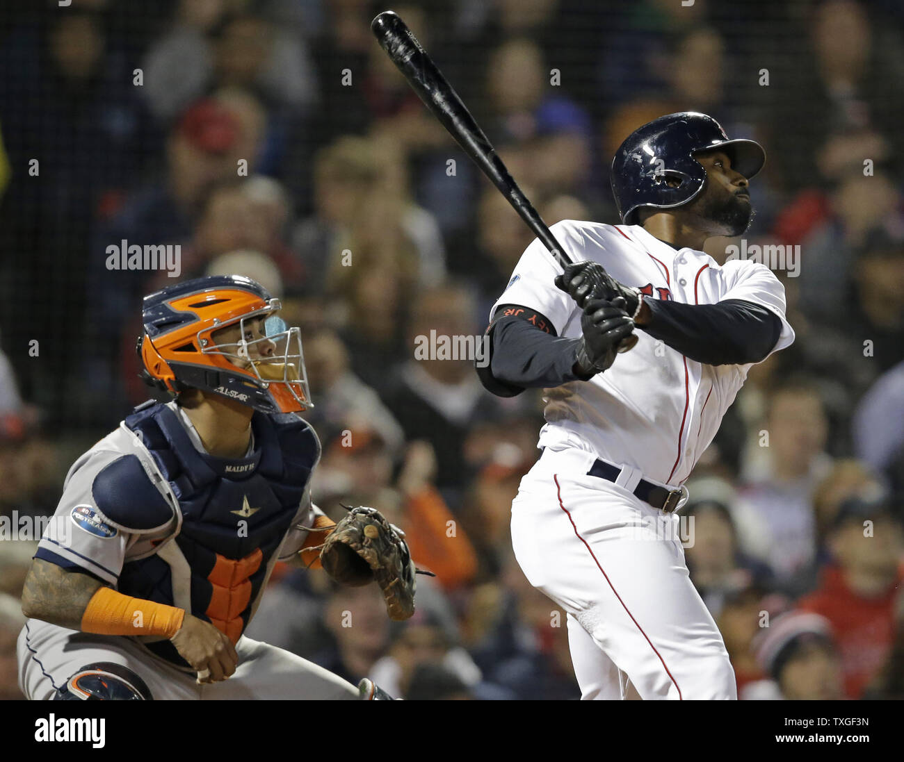 Fenway park left field wall hi-res stock photography and images - Alamy
