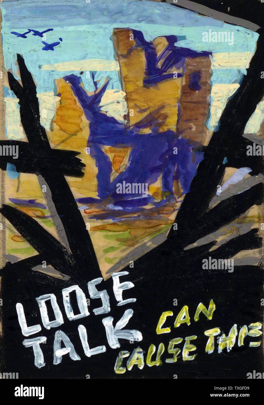World War Two: American propaganda poster 1943 Stock Photo - Alamy