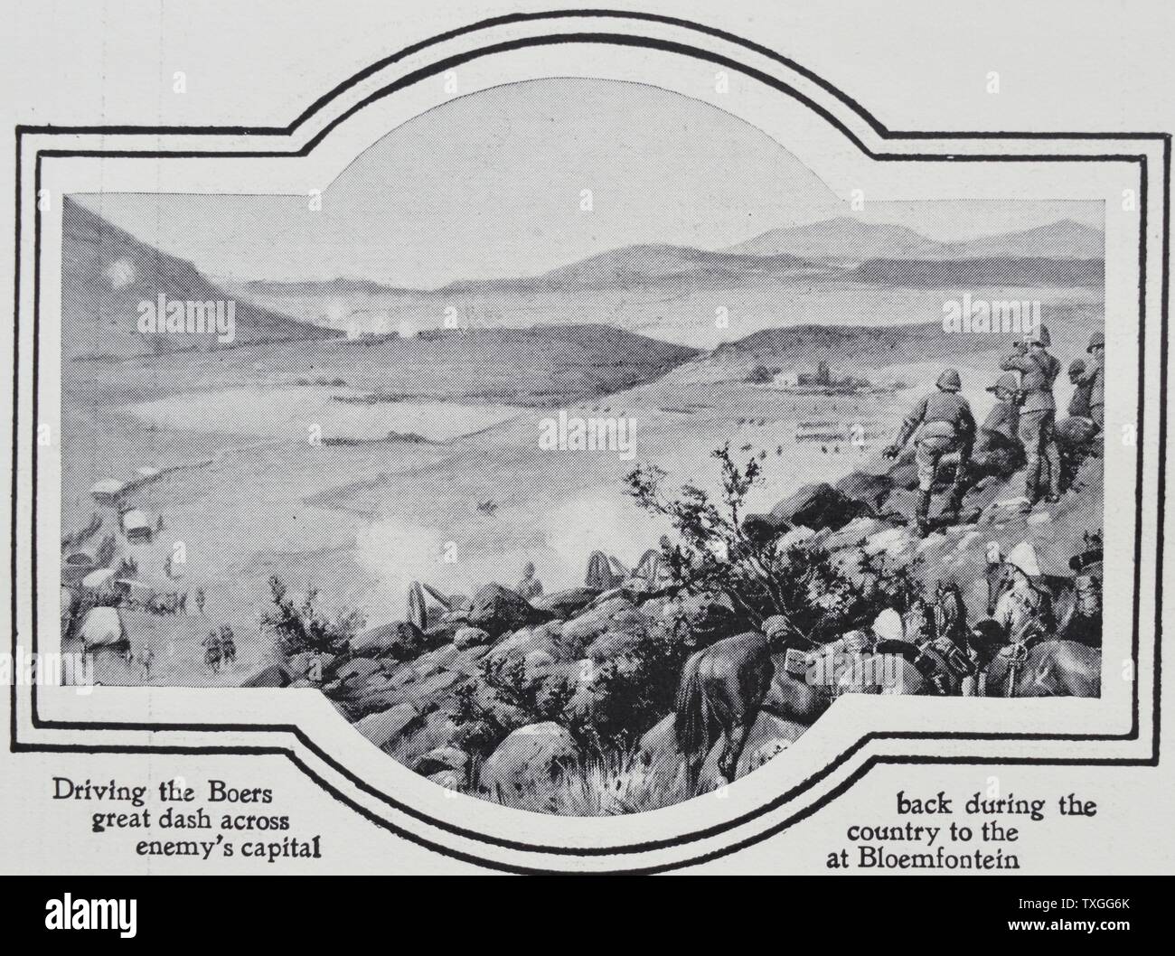 British observers during the Boer War in South Africa 1901 Stock Photo ...