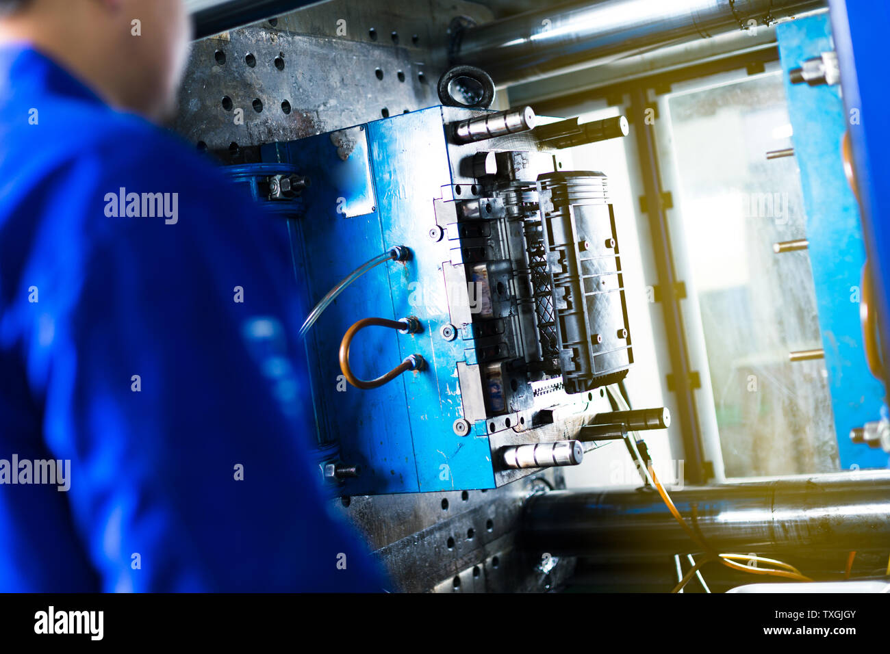 interior of modern factory of communication equipment Stock Photo - Alamy