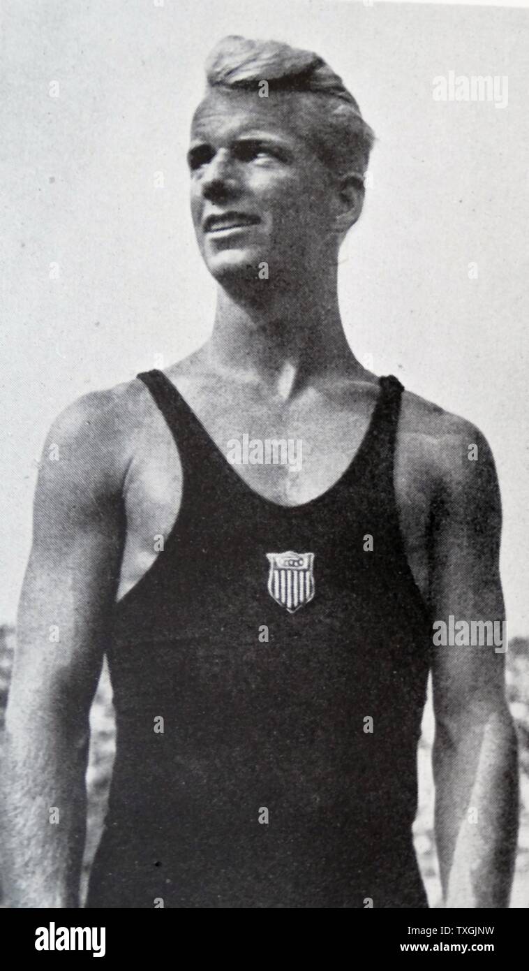 Photographic portrait of Marshall Wayne (1912-1999) an American diver ...