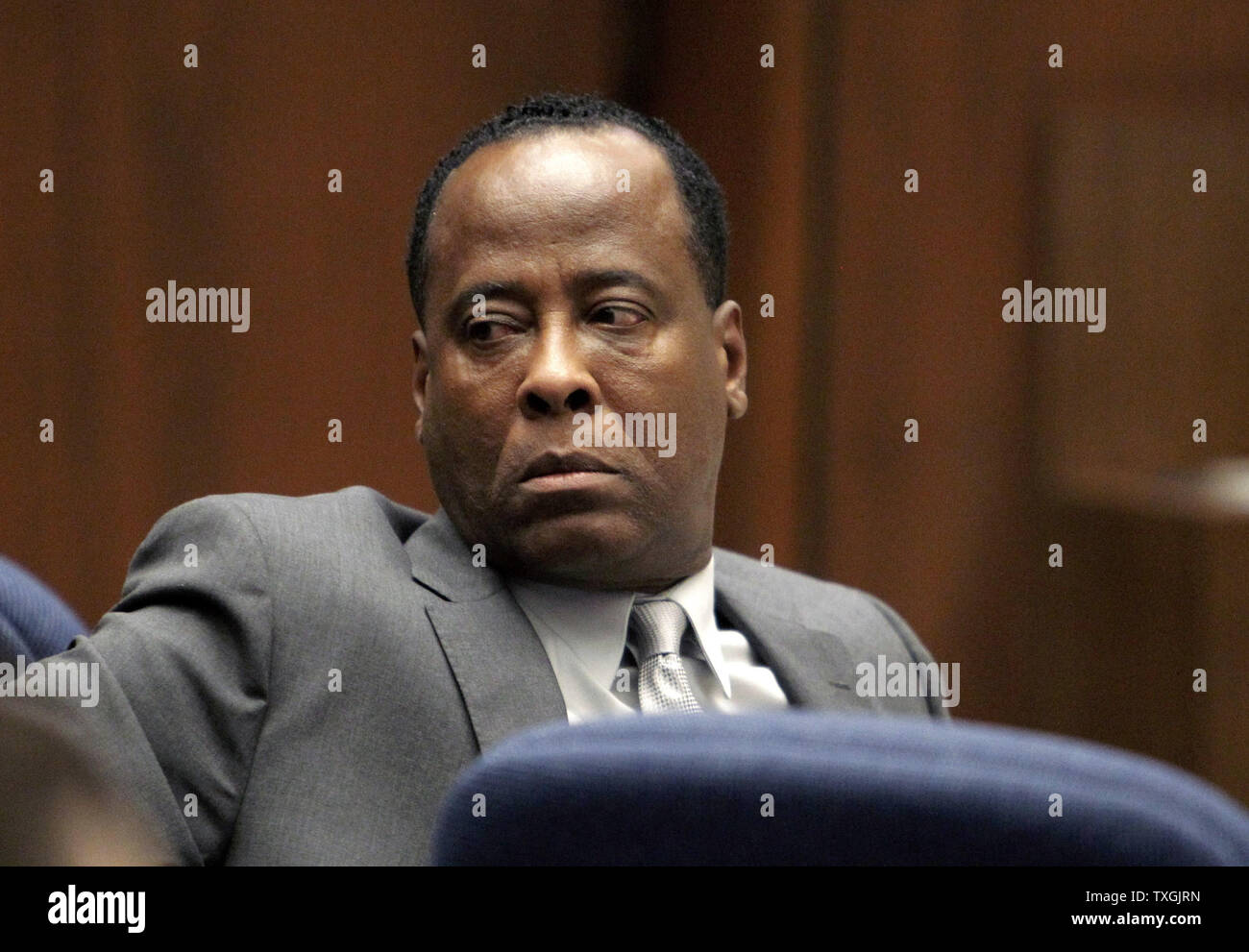 Dr. Conrad Murray looks on during his involuntary manslaughter trial in ...