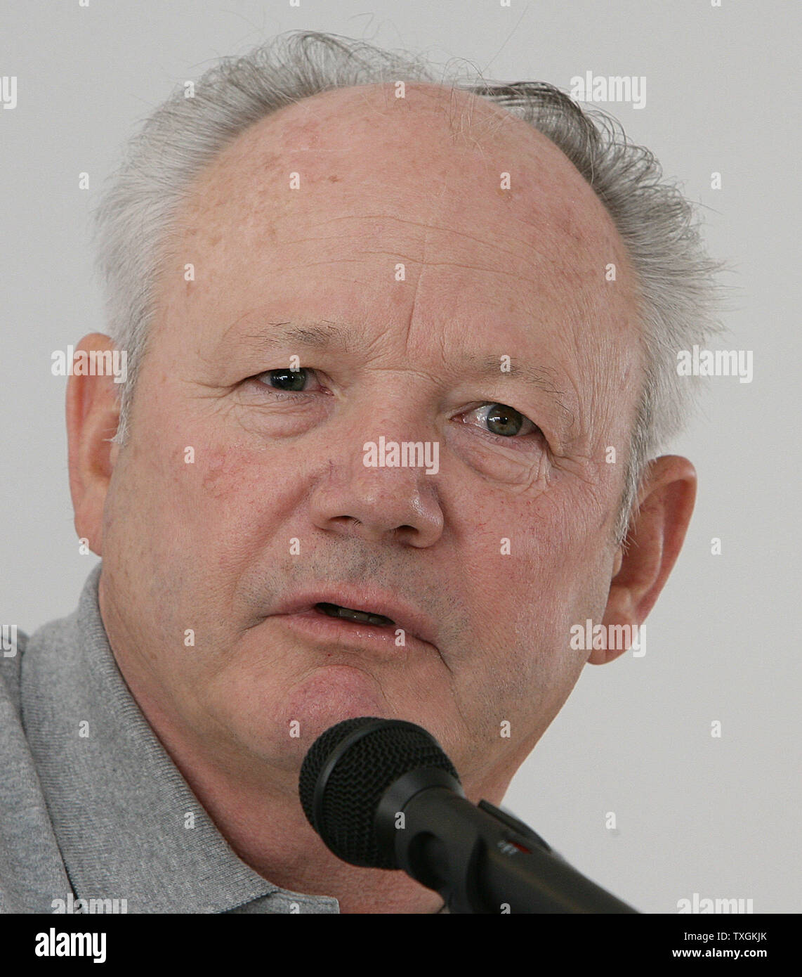 The cousin of the late actor James Dean, Marcus Winslow Jr. speaks at a ...