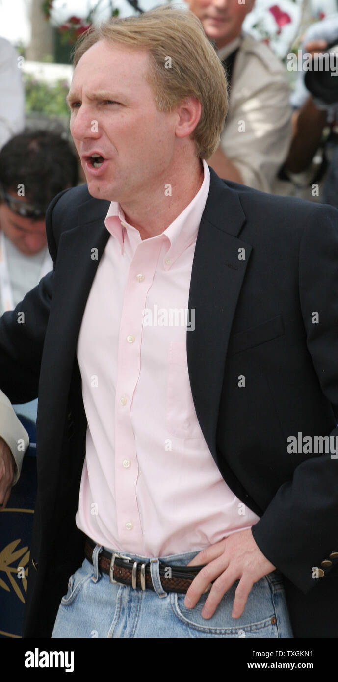 Author Dan Brown poses at a photocall promoting the new film based on ...