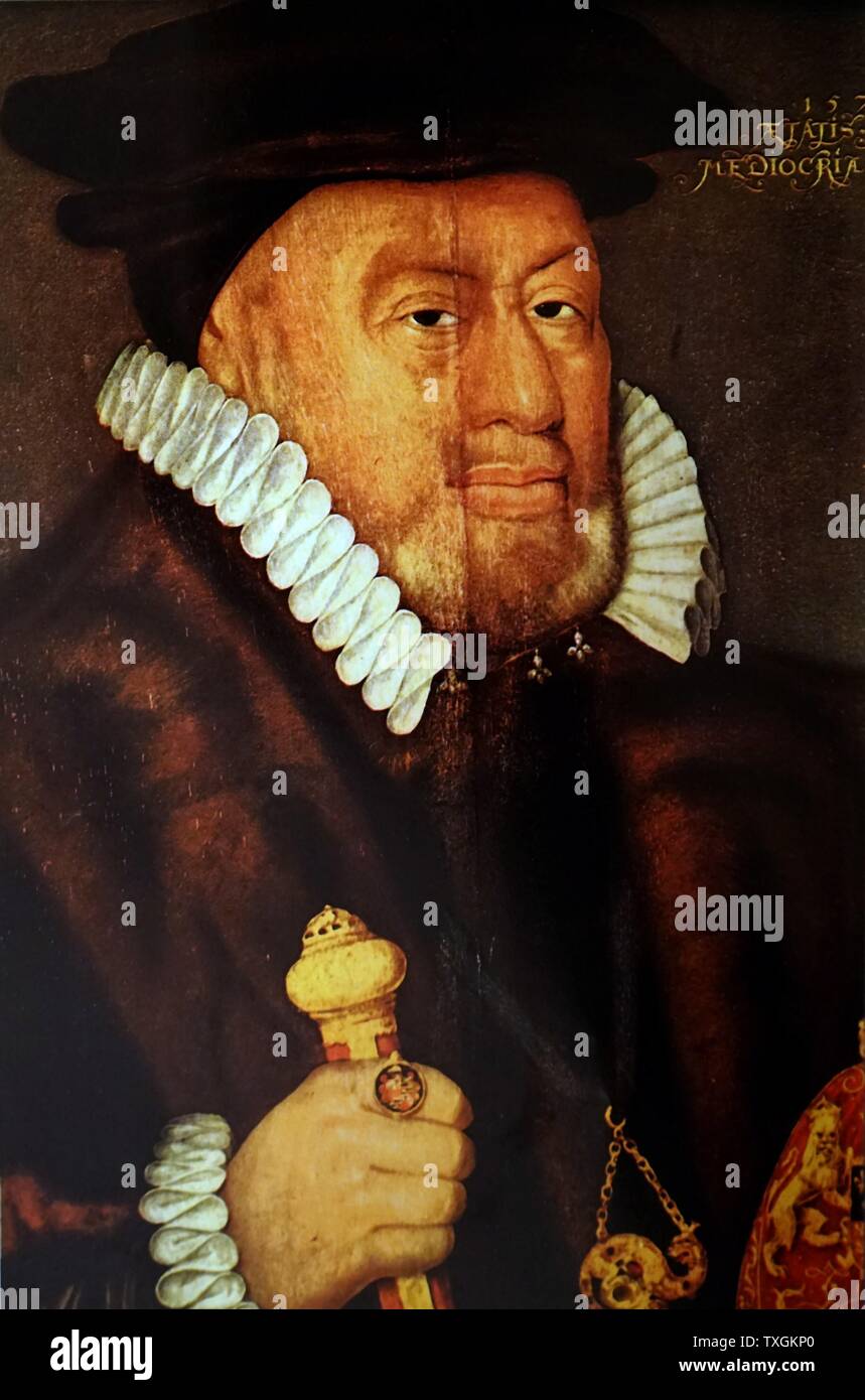Portrait of Sir Nicholas Bacon (1510-1579) an English politician during ...