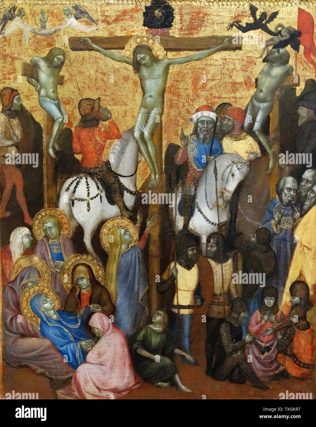 Crucifixion of christ painting hi-res stock photography and images - Alamy