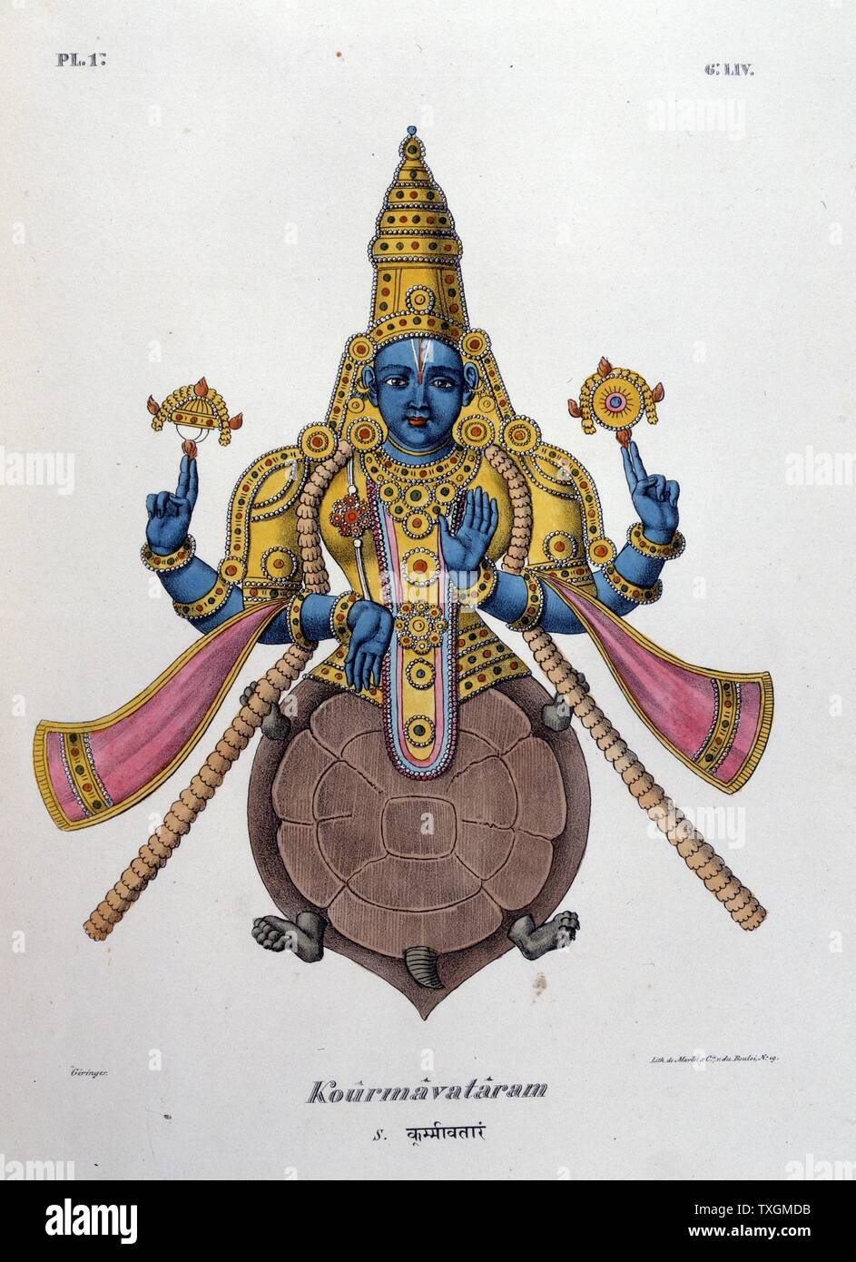 Vishnu, one of the gods of the Hindu trinity (trimurti) in his second ...